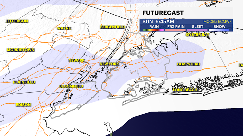 Cold, late-night snow possible in Brooklyn