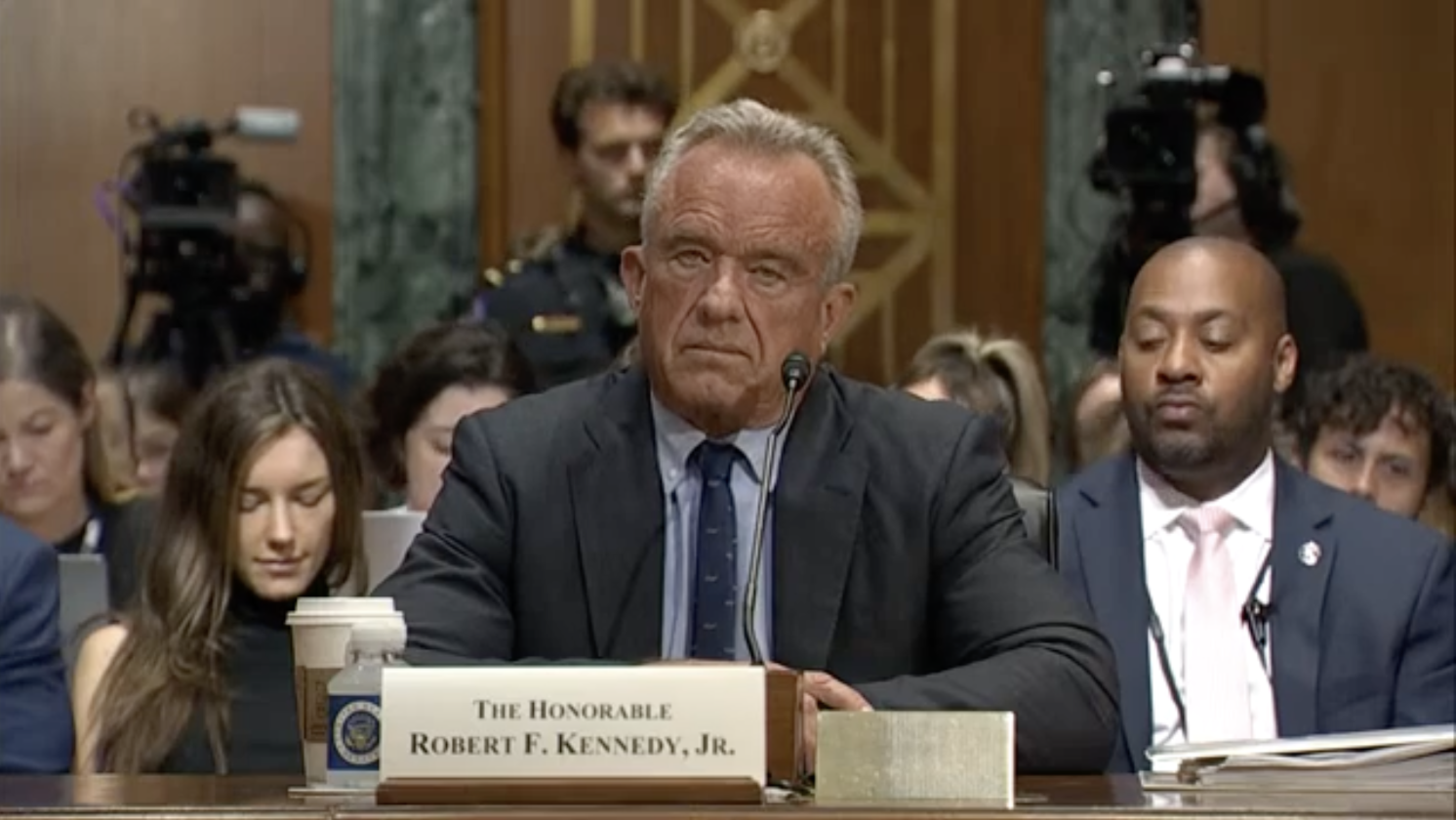 'Yes': Secretary RFK Jr. mean mugs senators during tense Senate hearing ...