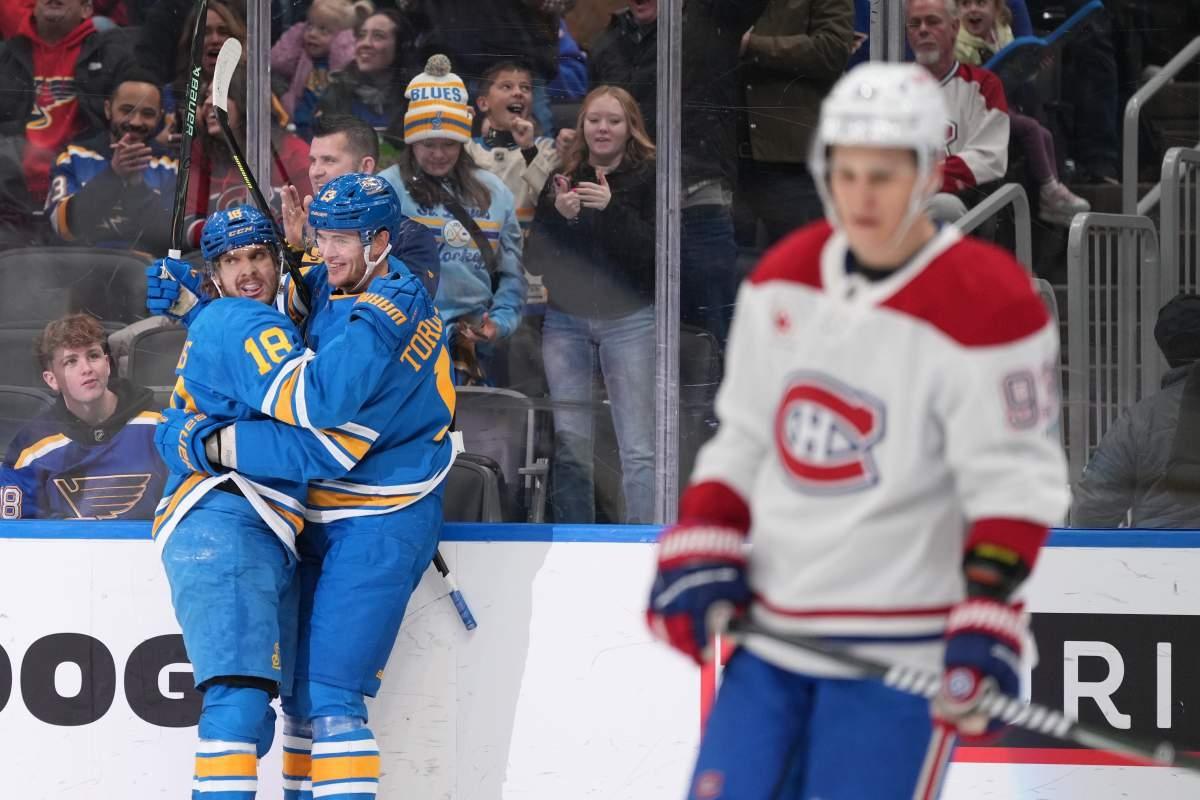 Habs struggle defensively, and lose 2-0 to the Blues