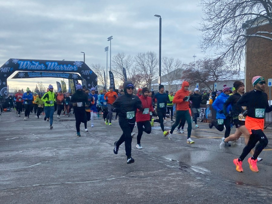 Runners embrace the cold to become a 'Winter Warrior' in annual marathon