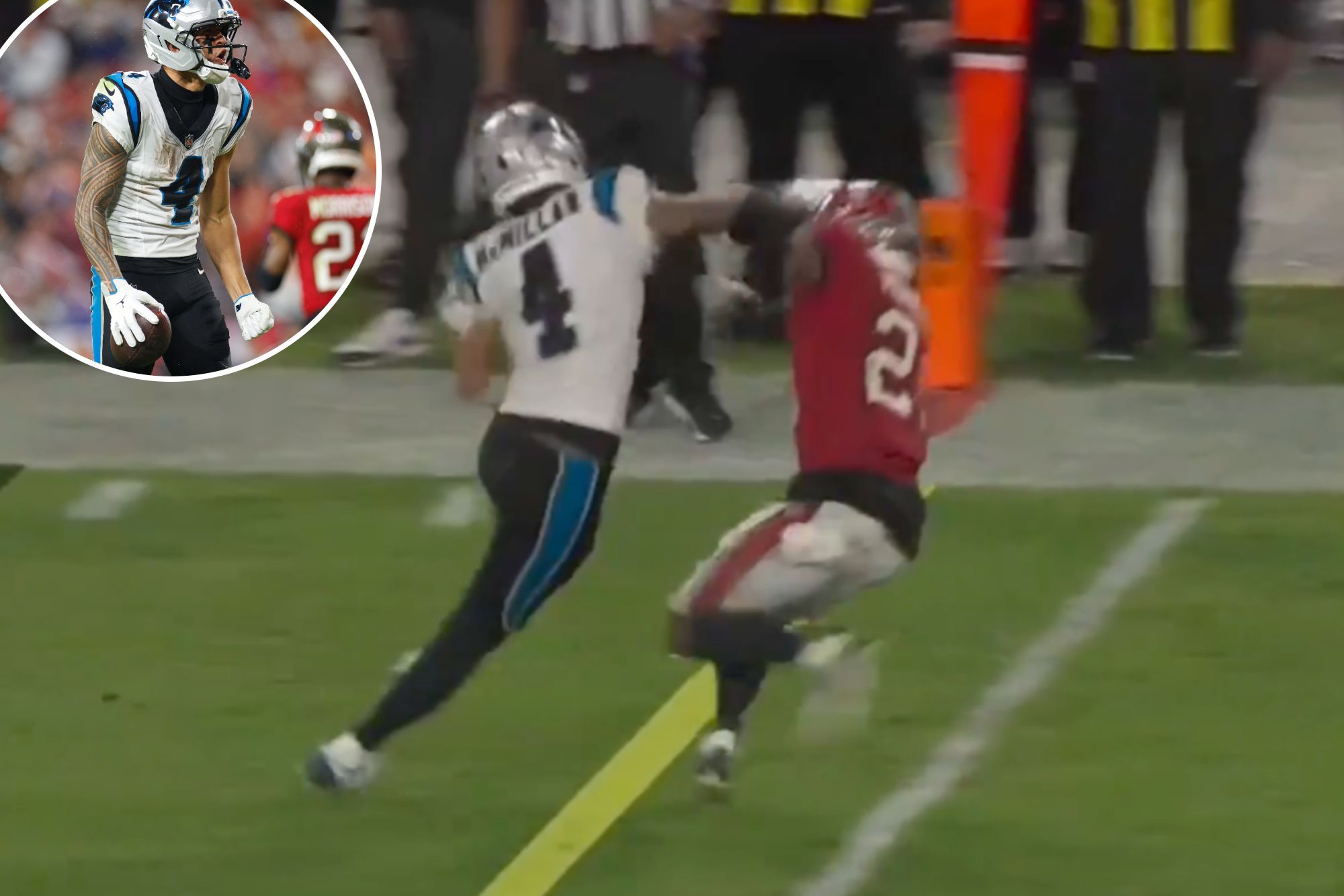 Referees eviscerated for controversial Panthers penalty in crushing ...