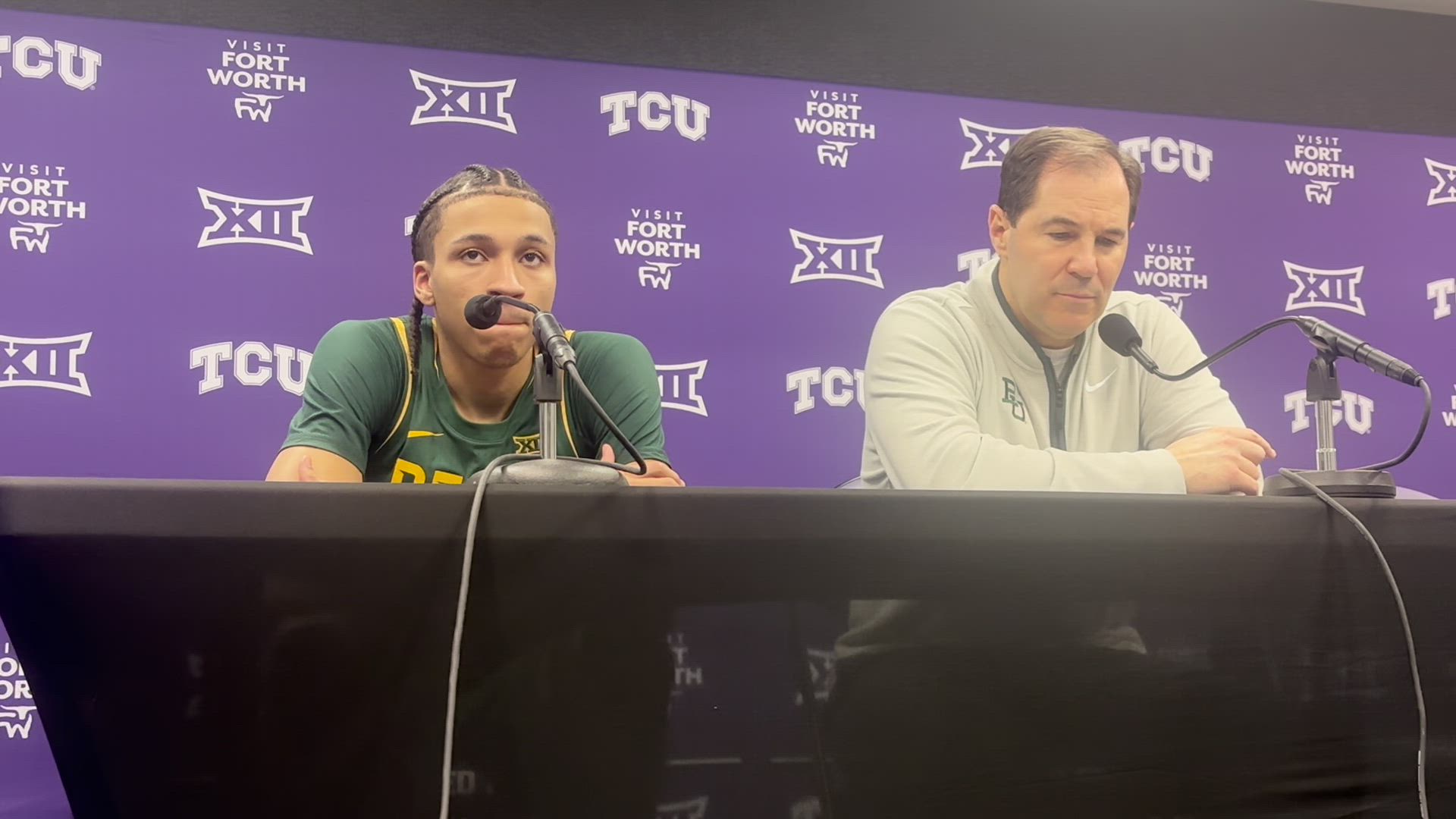 Cameron Carr and Scott Drew talk Baylor loss at TCU