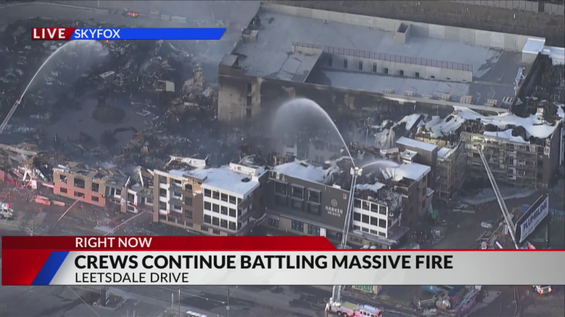 Firefighter injured in Denver five-alarm fire, portions of building ...