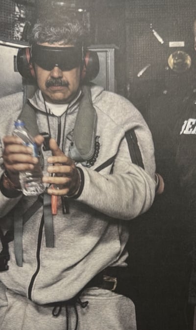 Arrested Maduro arrives at New York military base