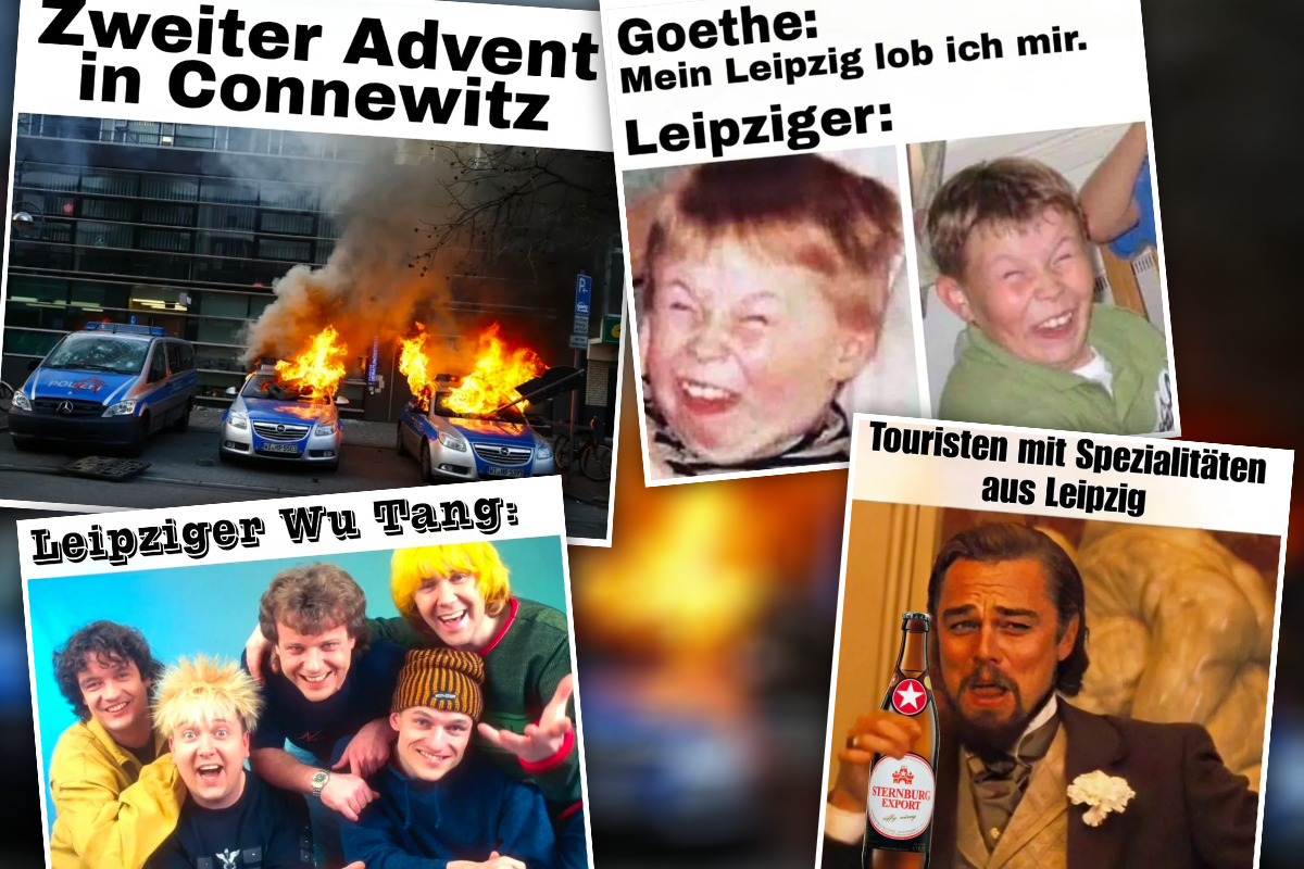 Brennende Autos, Goethe und die Prinzen: Meme-Seite "Leipzig Waste ...