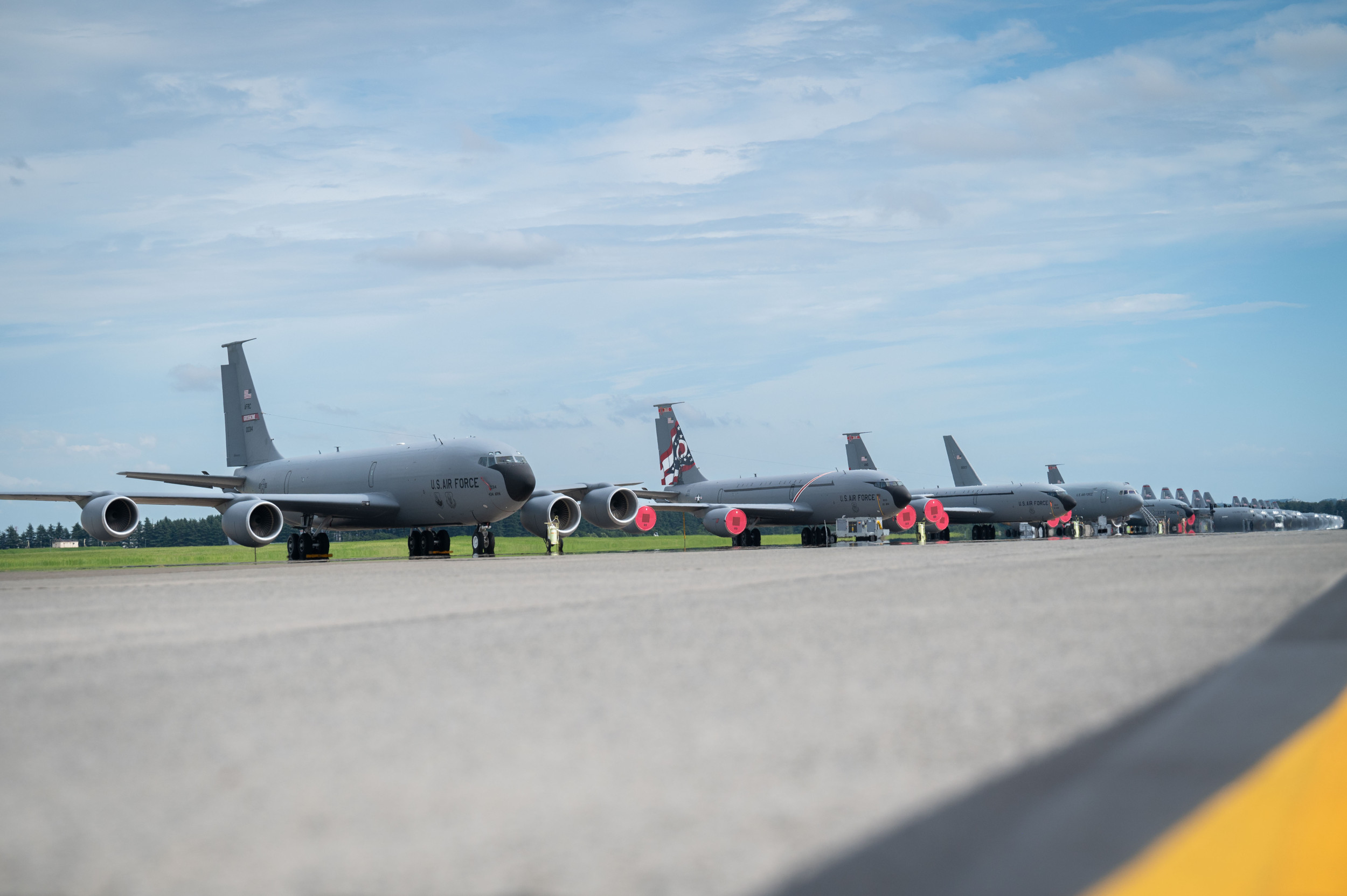 Map shows reach of US Air Force's Pacific war games