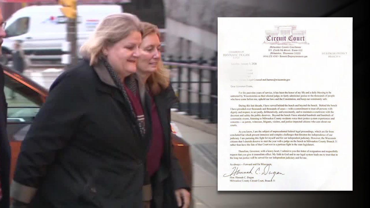 Milwaukee County Judge Hannah Dugan resigns in wake of conviction