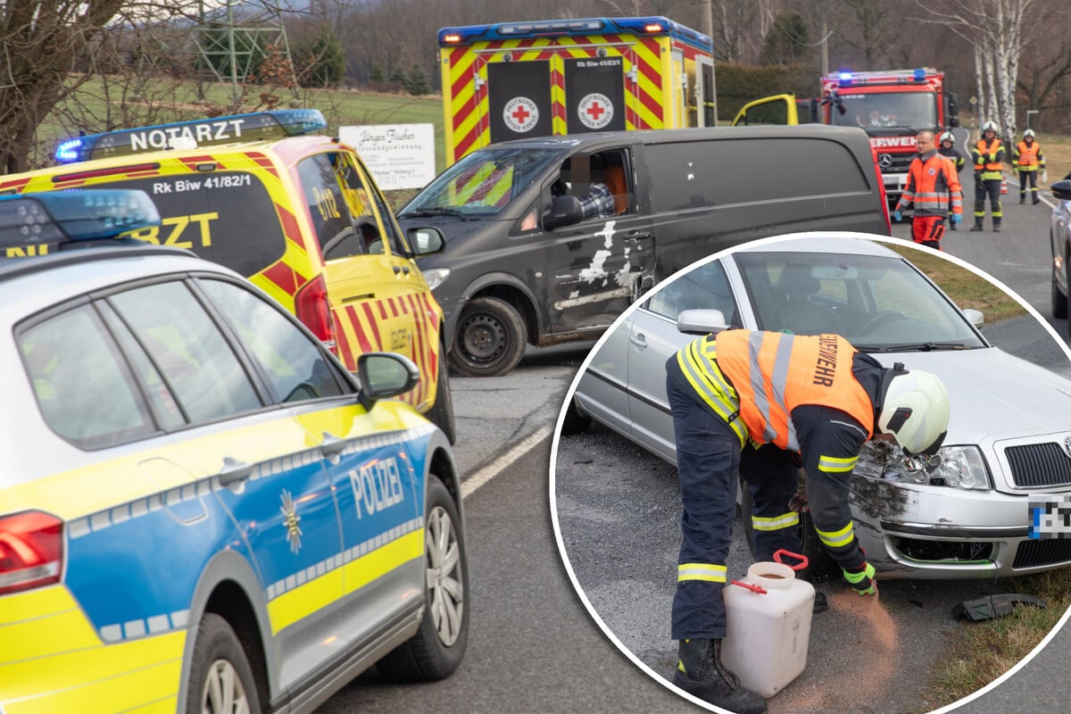 Überholmanöver beim Abbiegen: Verletzte nach Unfall auf Landstraße!