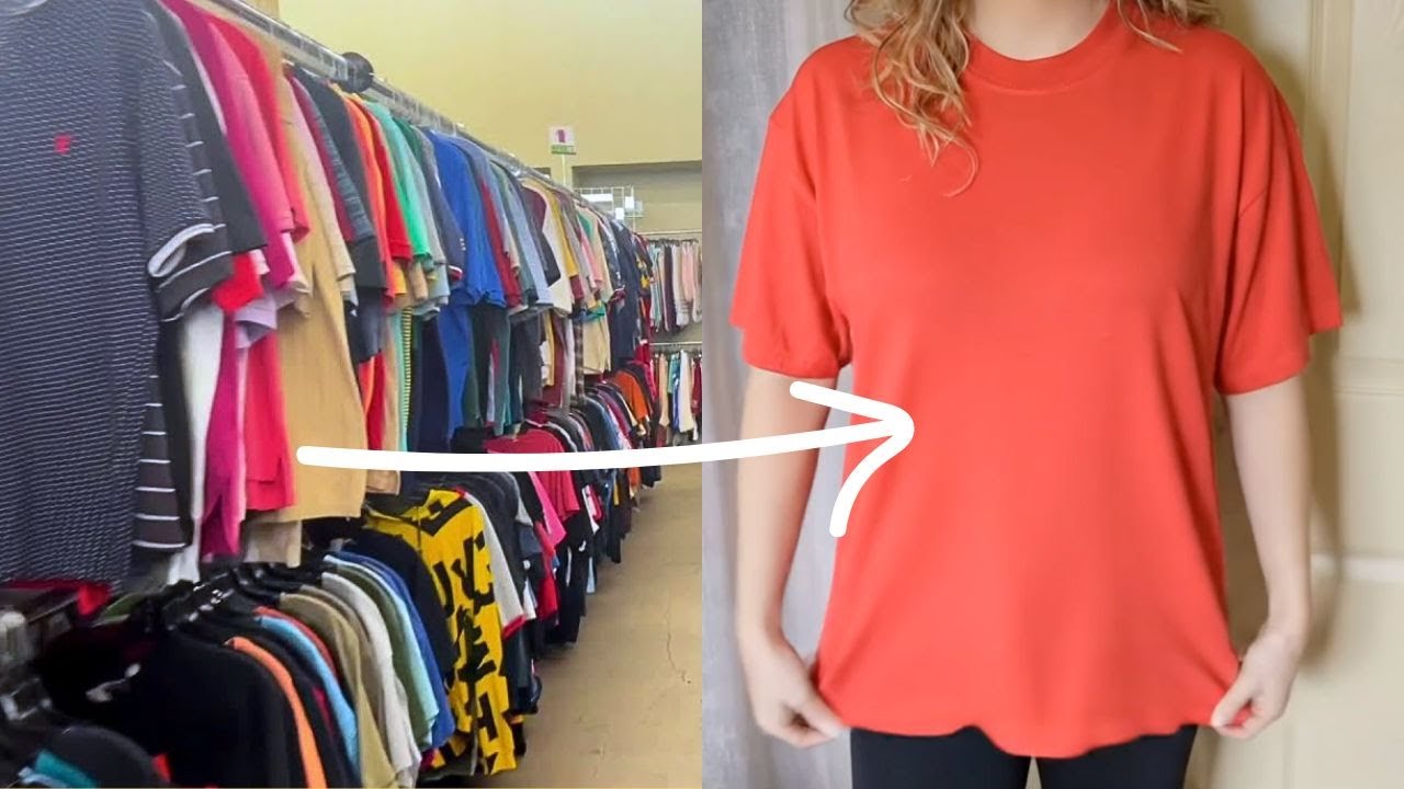 Turn a $2 thrifted T-shirt into this!