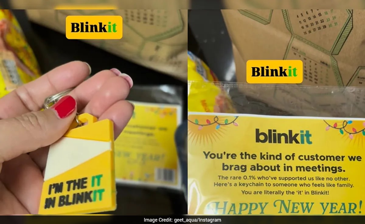 Woman shares heartwarming New Year surprise found inside her Blinkit ...