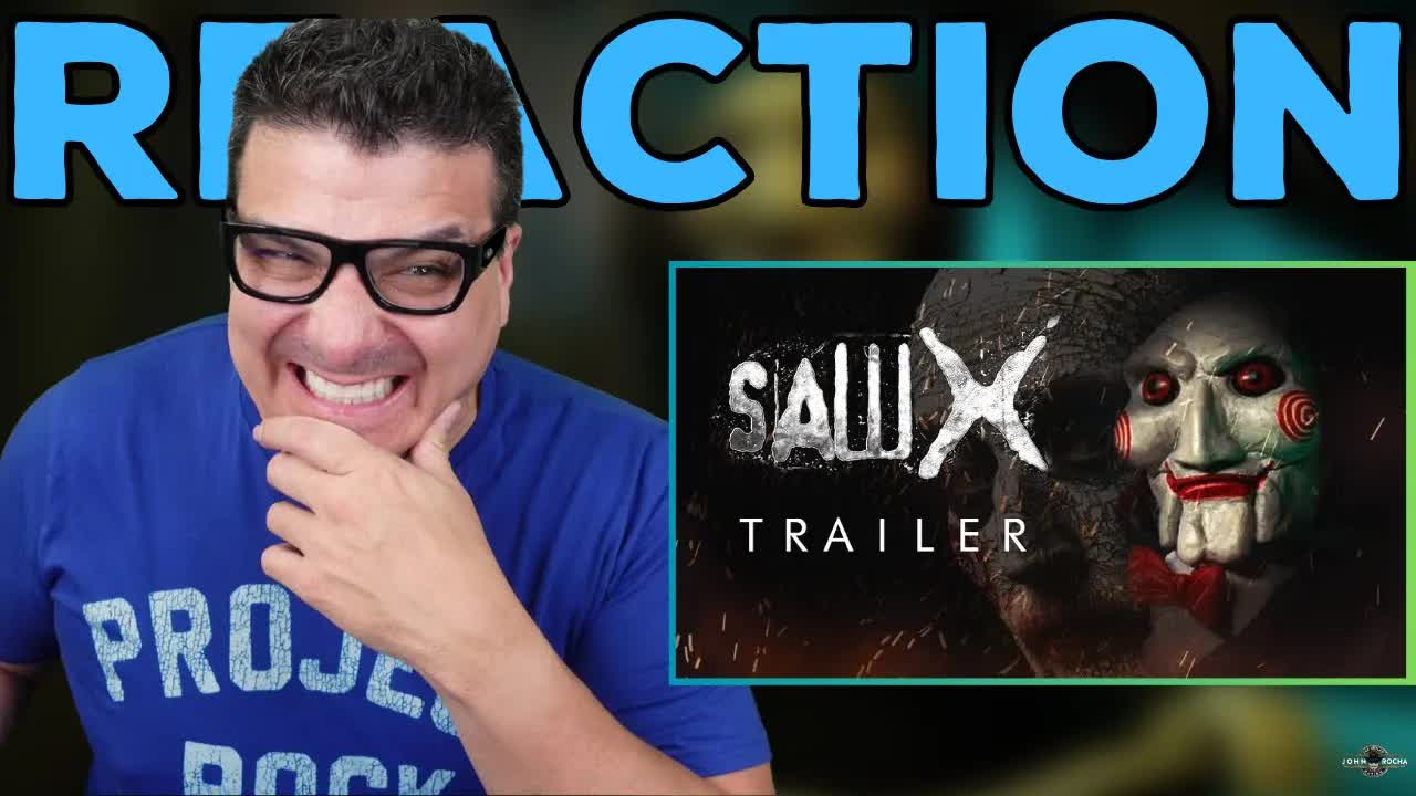 Saw X official trailer reaction | Jigsaw | Tobin Bell