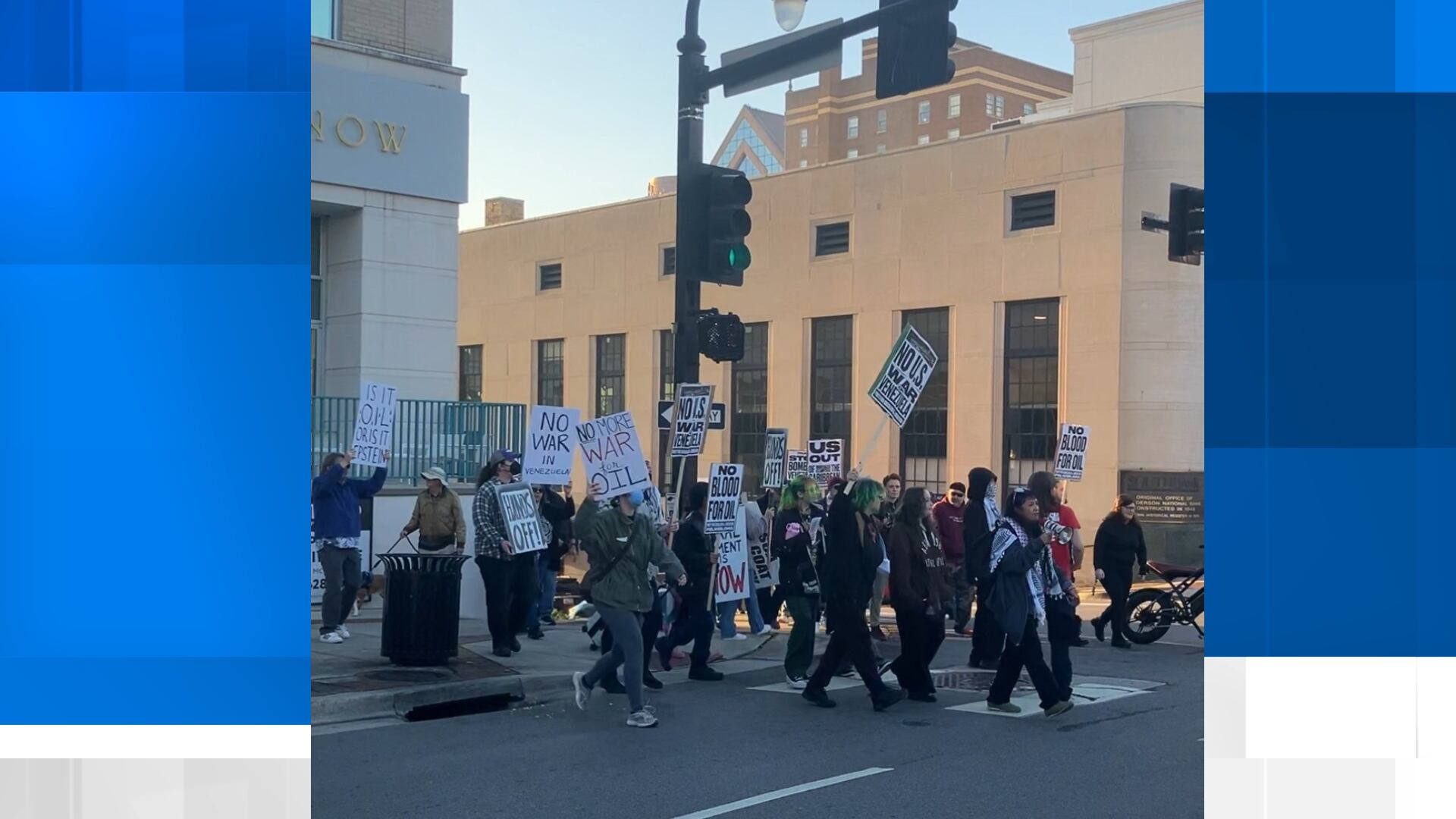 No war for oil: Protesters gather in Huntsville after strikes in ...