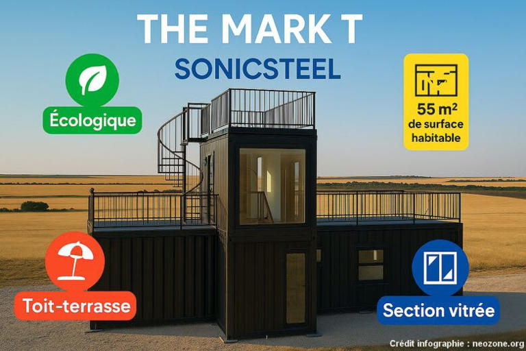 Tiny house Mark T : quand trois conteneurs donnent naissance à une ...