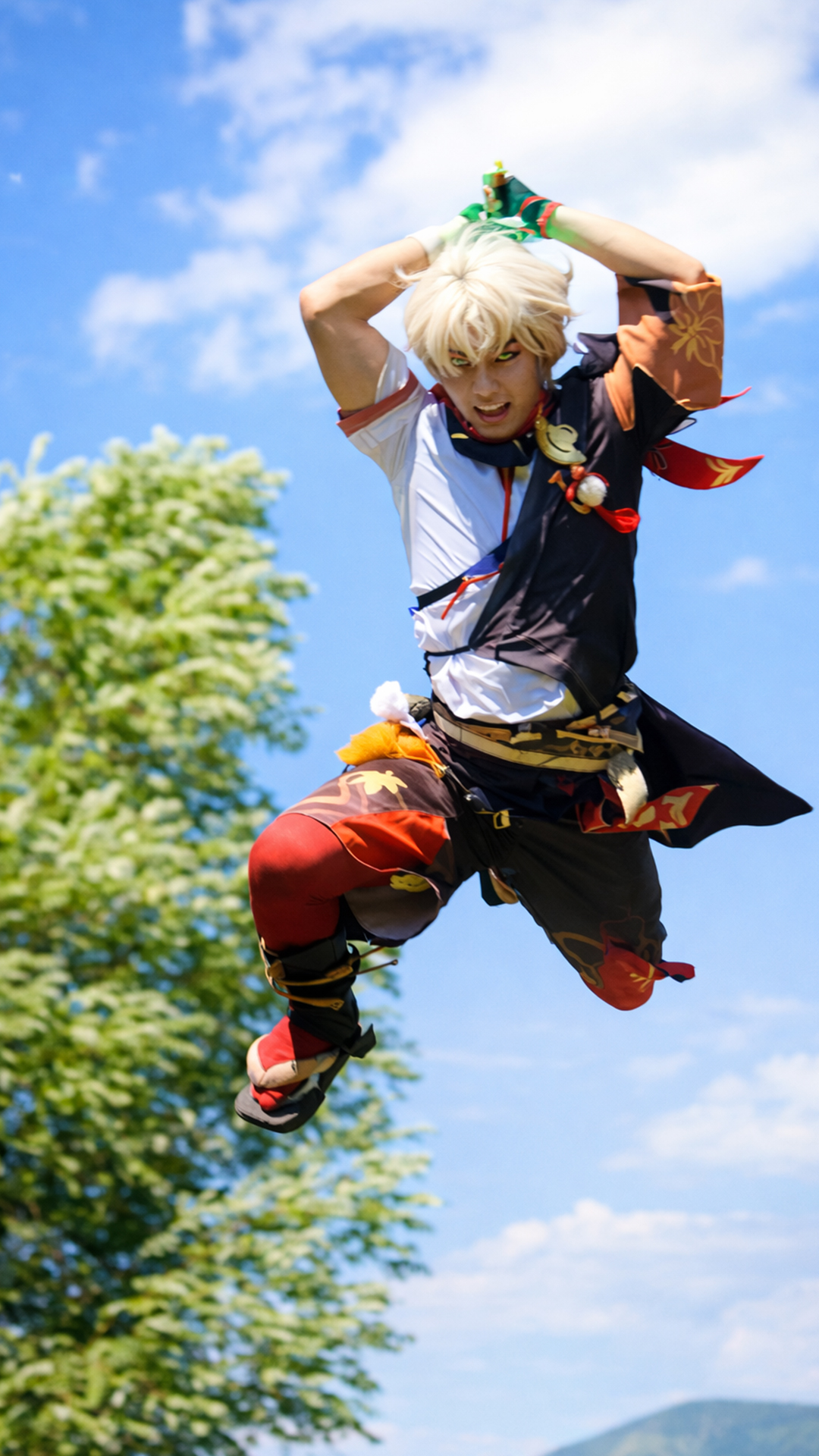 This scene looks like it defies gravity