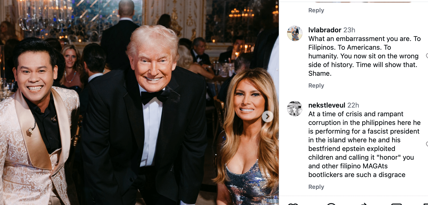Marcelito Pomoy’s performance at Trump’s NYE party draws mixed reactions