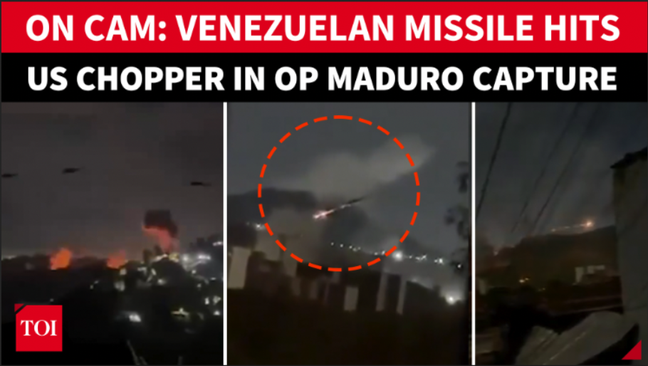 Maduro op: Unseen video of Venezuelan missile striking US chopper ...