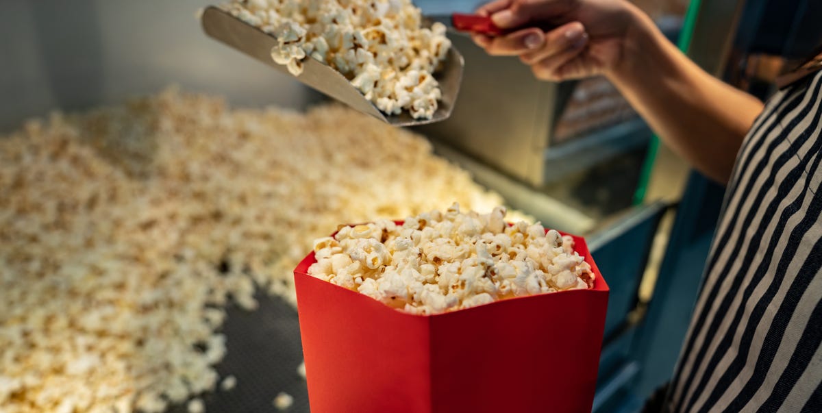 You can get a 5-gallon bucket of popcorn for $5 at the movies this January