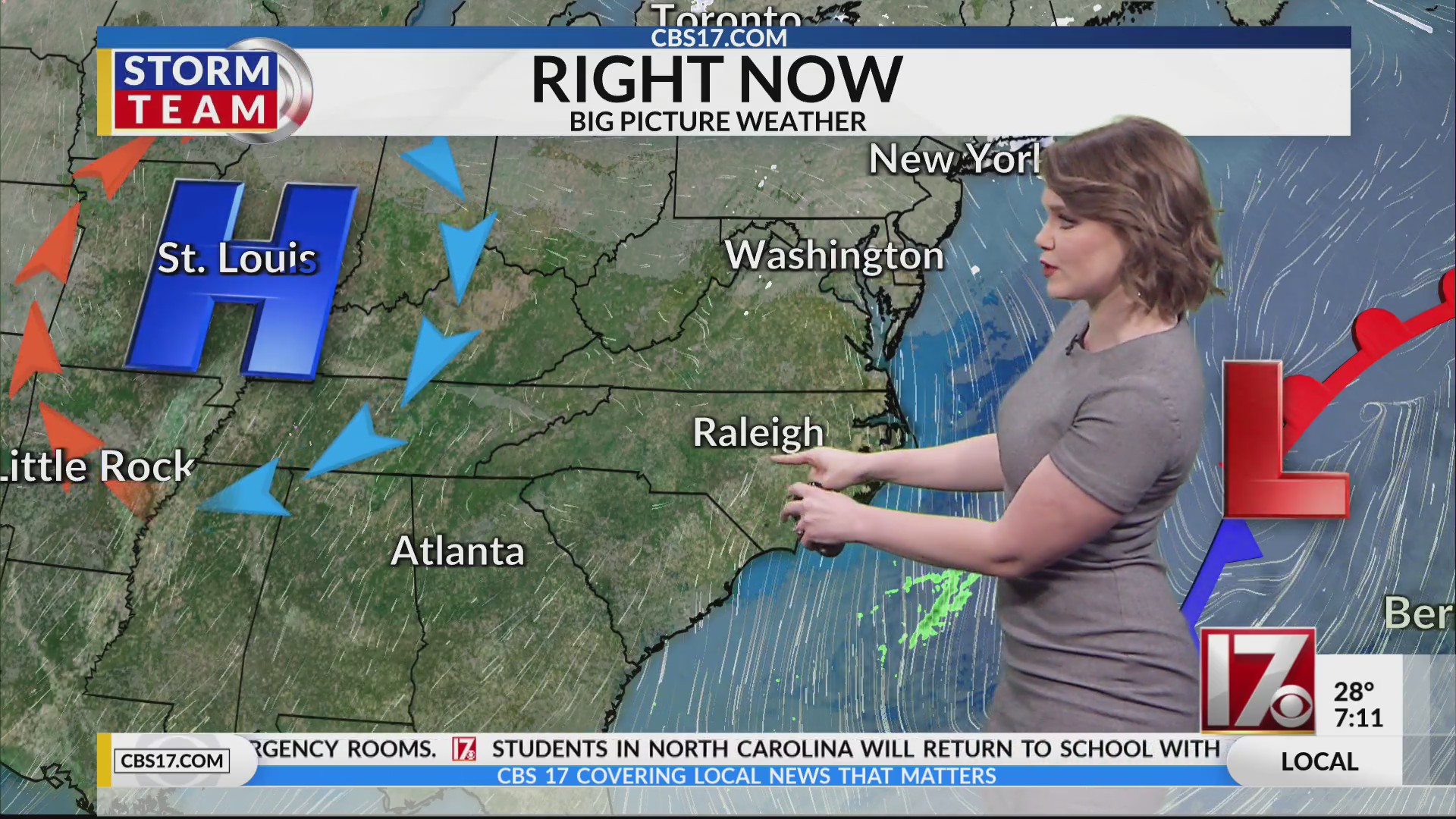 Sunny but cool Sunday, warmer weather later this week for central NC