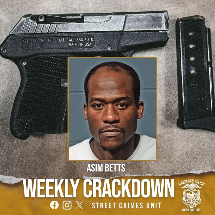 Hartford man facing motor vehicle and firearm charges