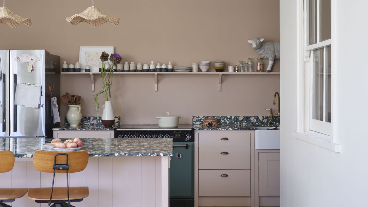 Forget off-white, plaster pink is the kitchen shade to try in 2026