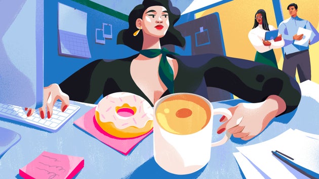 What to say when you catch a colleague staring at your chest