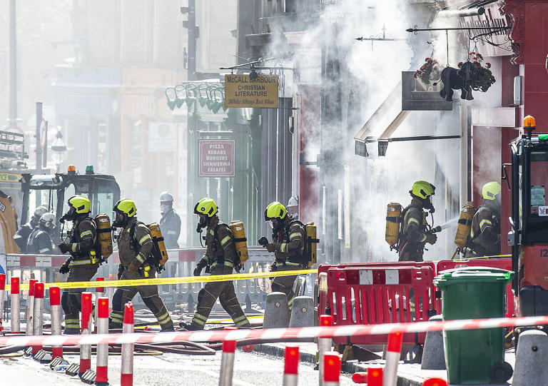 After the fire, it's an honour for me to visit the place where ...