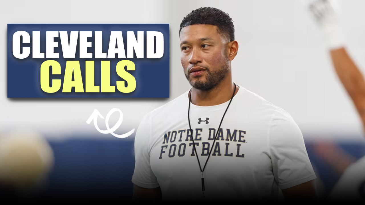 Cleveland Browns inquired about the current Notre Dame head coach