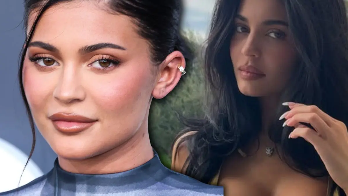 Kylie Jenner rings in 2026 wearing a daring gold metallic bikini that ...