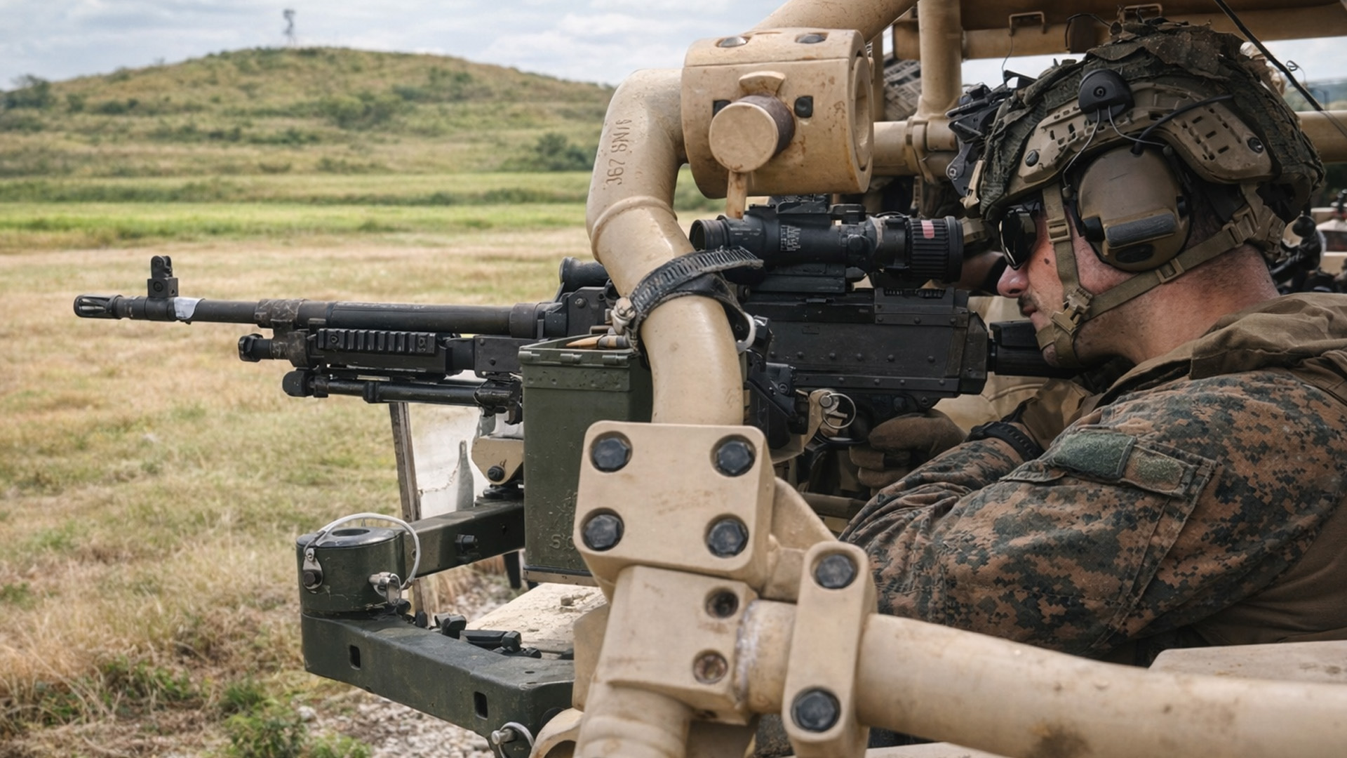 22nd MEU conducts machine gun range at Camp Santiago