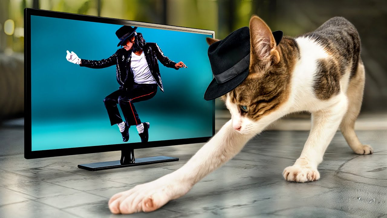 This cat thinks it is Michael Jackson