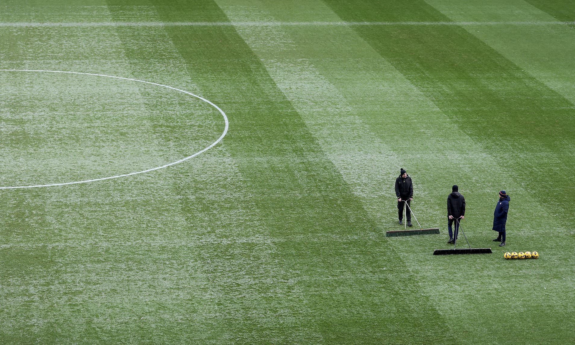 Two championship matches are postponed due to frozen pitches as weather ...