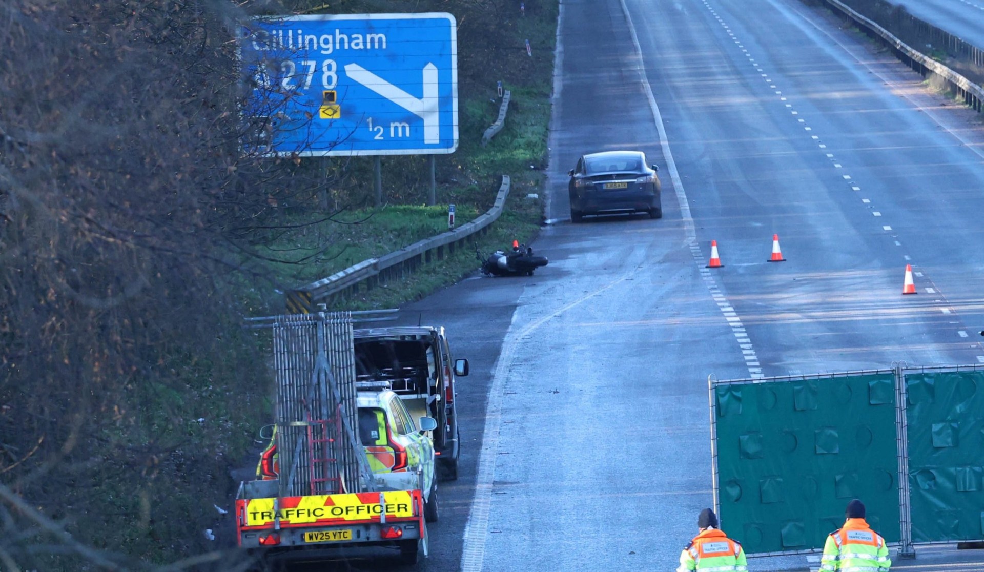M2 closed after life-changing collision