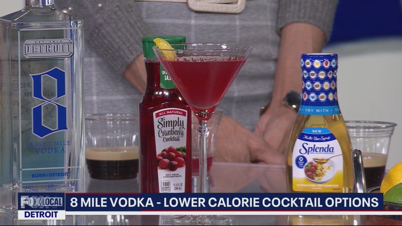 Low calorie drinks with 8 Mile Vodka