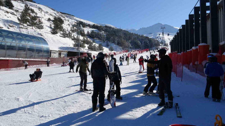 Palandöken’de kayak coşkusu