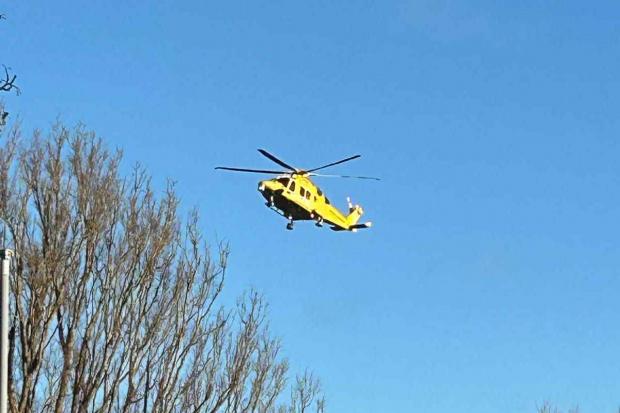 Air ambulance called to 'serious' crash involving pedestrian