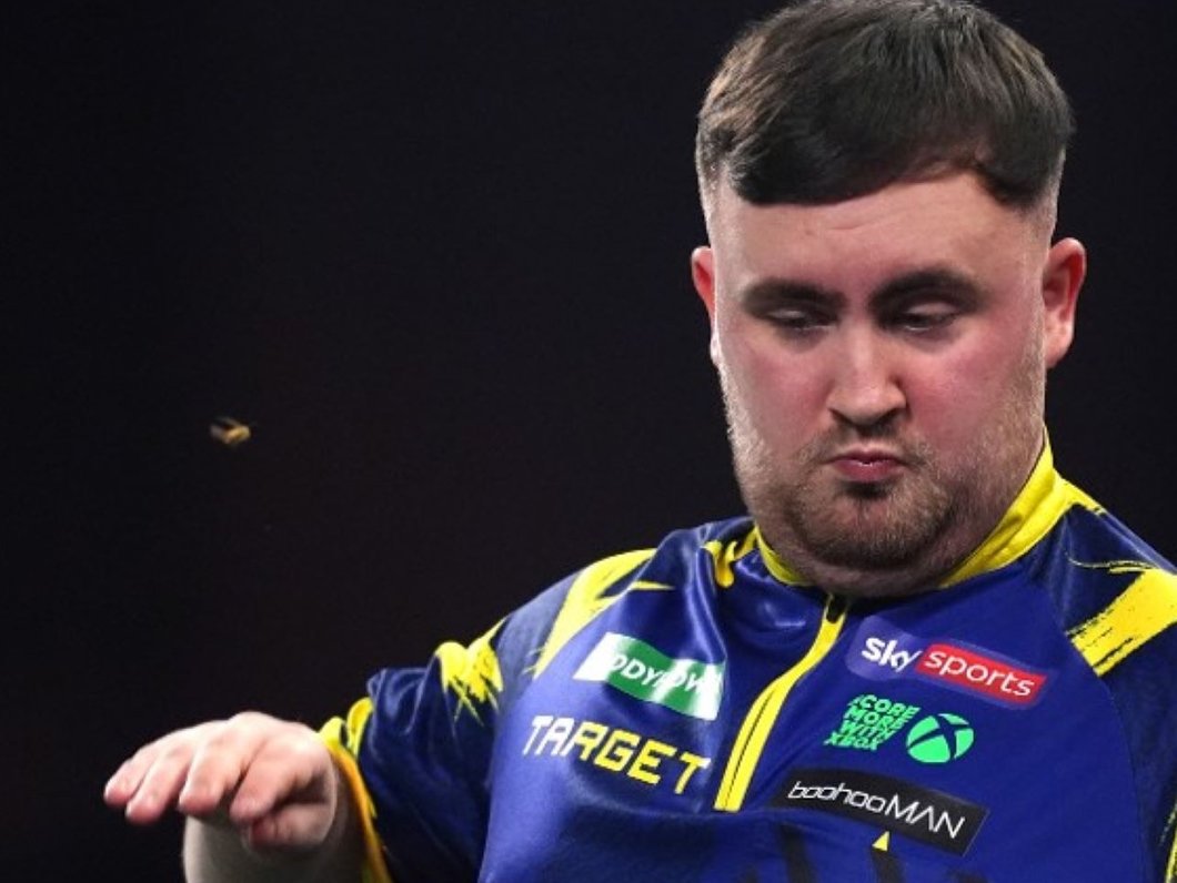 Wasp attacks darts world champion Luke Littler in the final