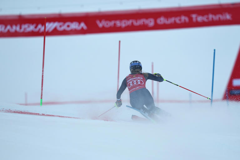 Swiss skier Rast challenges Shiffrin's dominance in slalom again at ...