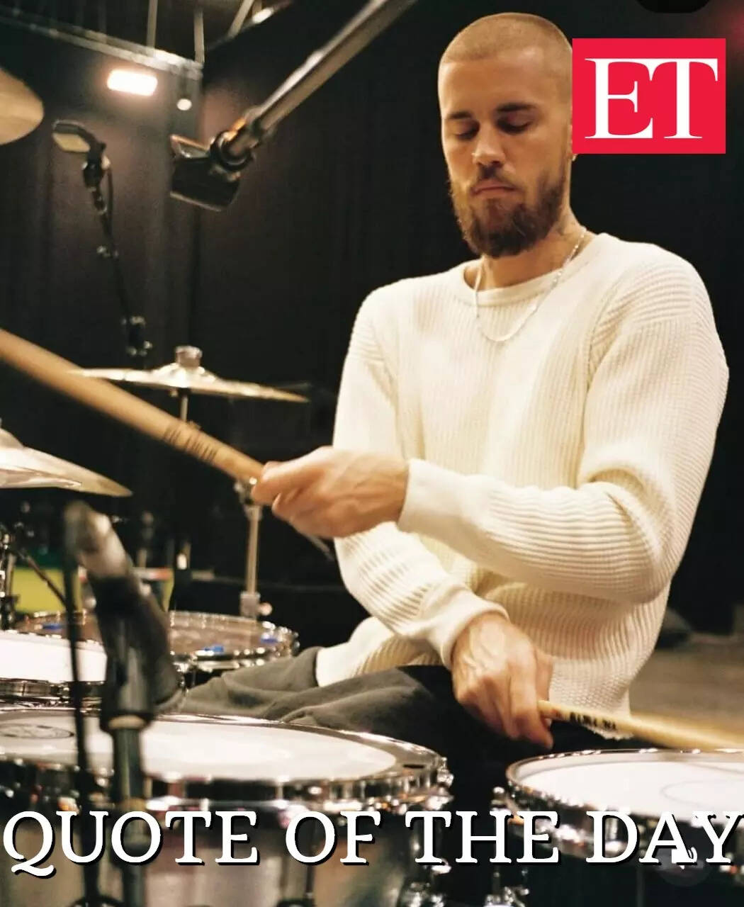 Quote of the day by Justin Bieber: 'You can't fly unless you let yourself'