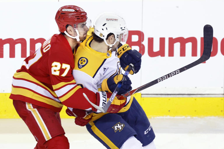 Flames frustrated with effort, errors in 4-3 loss to Predators
