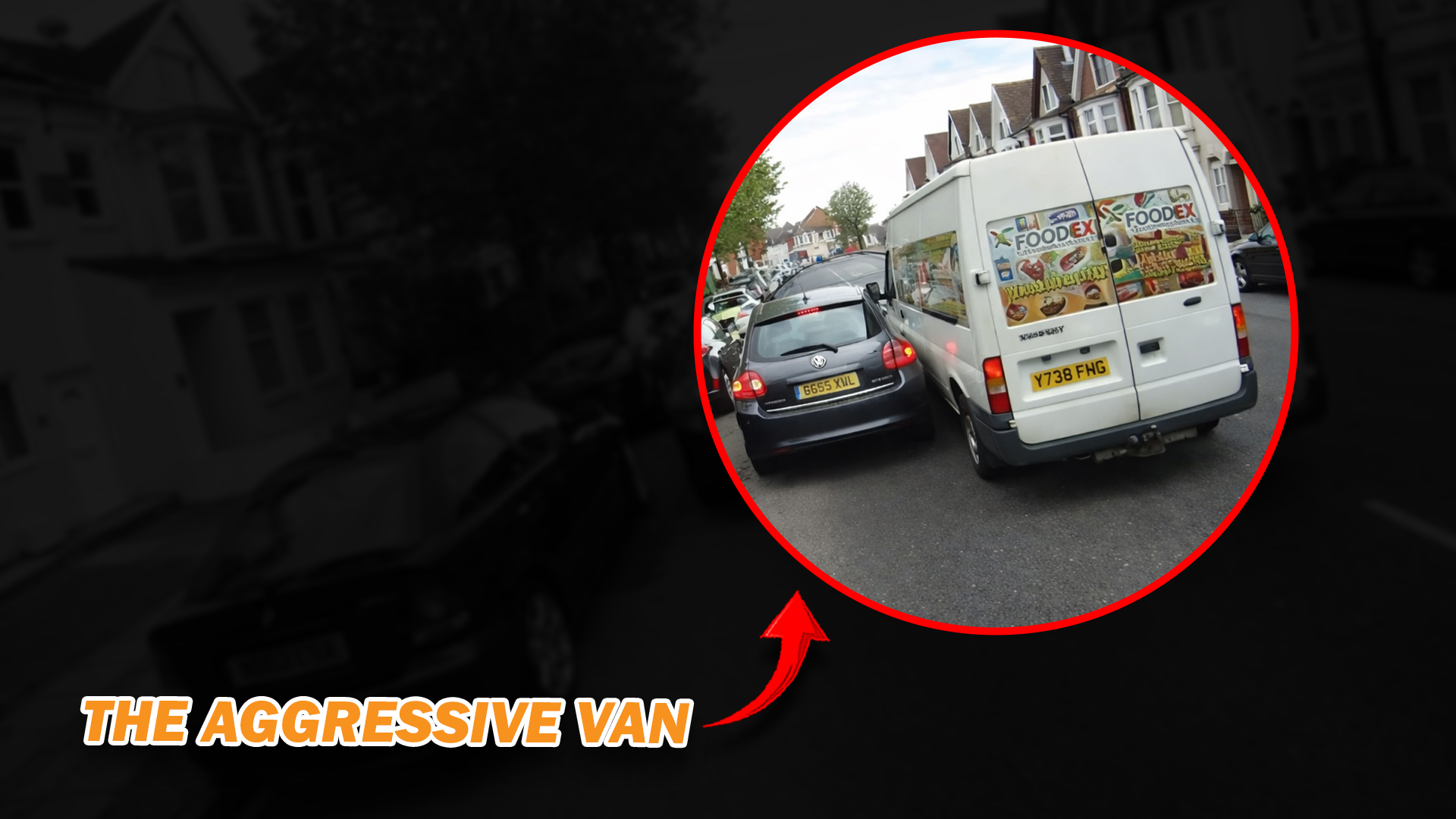 Incident when the car lost control