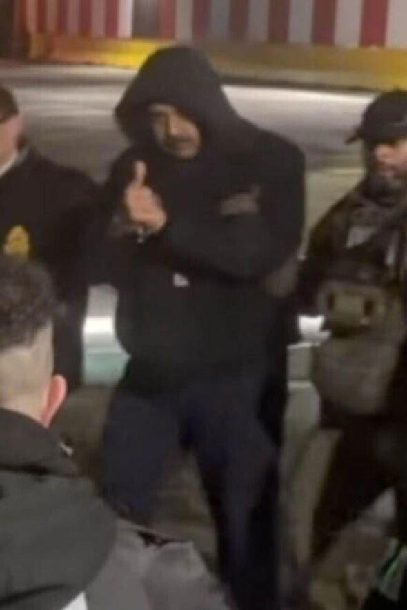 Handcuffed Nicolas Maduro poses for cameras while arriving at New York ...