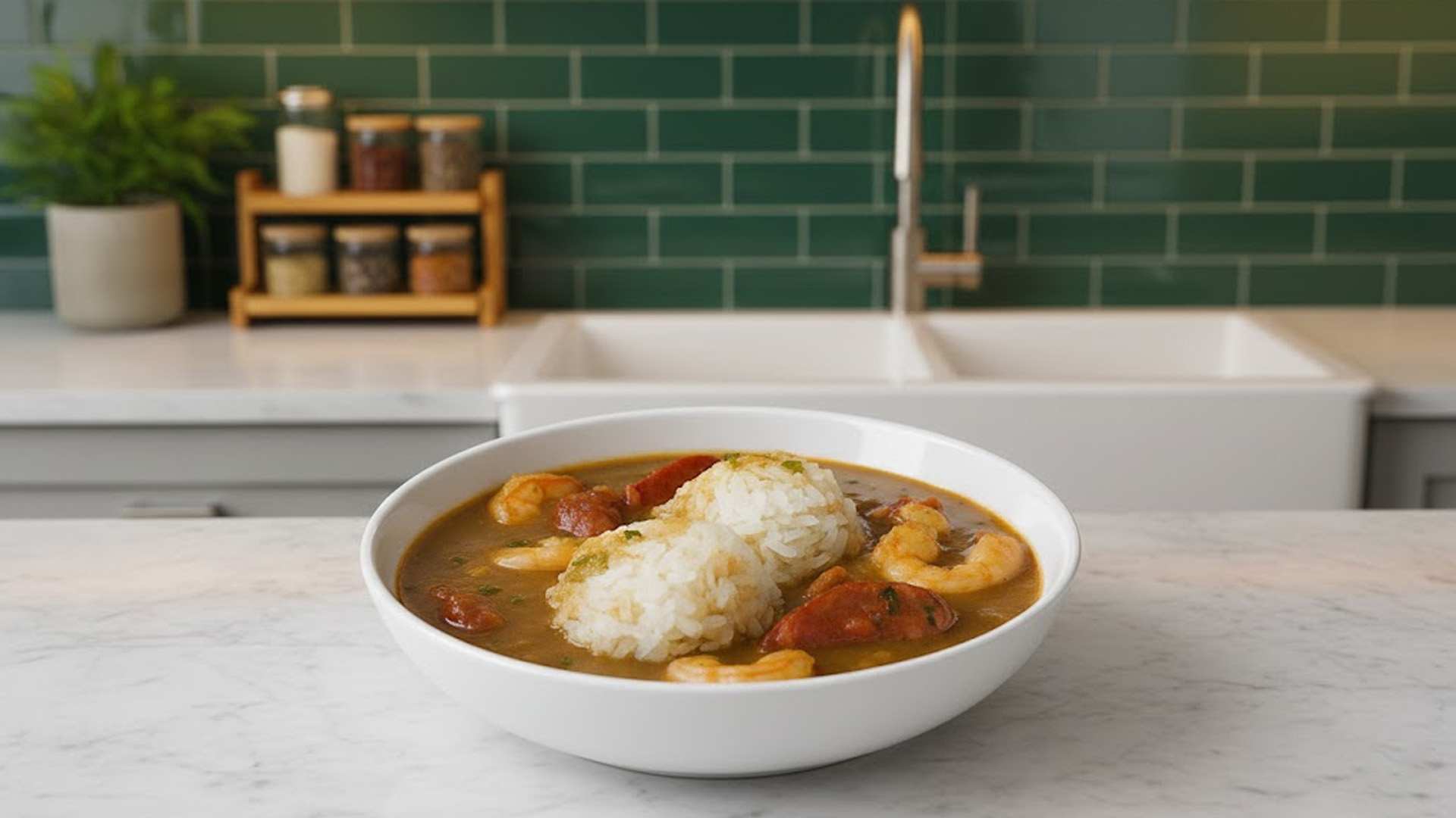 How to make shrimp and sausage gumbo