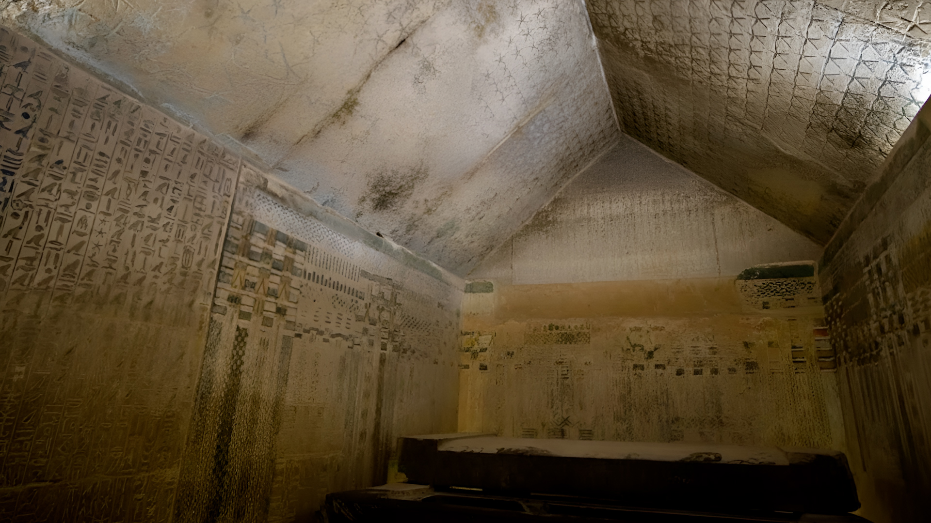 The first pyramid inscribed with sacred texts