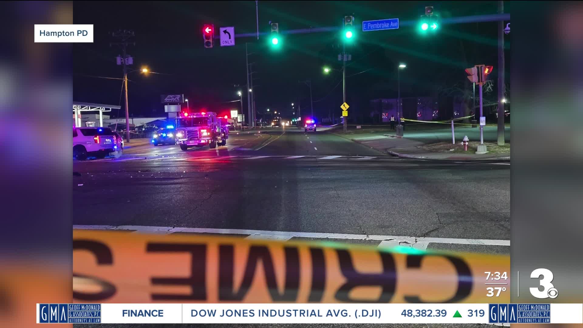 Fatal crash under investigation at Hampton intersection