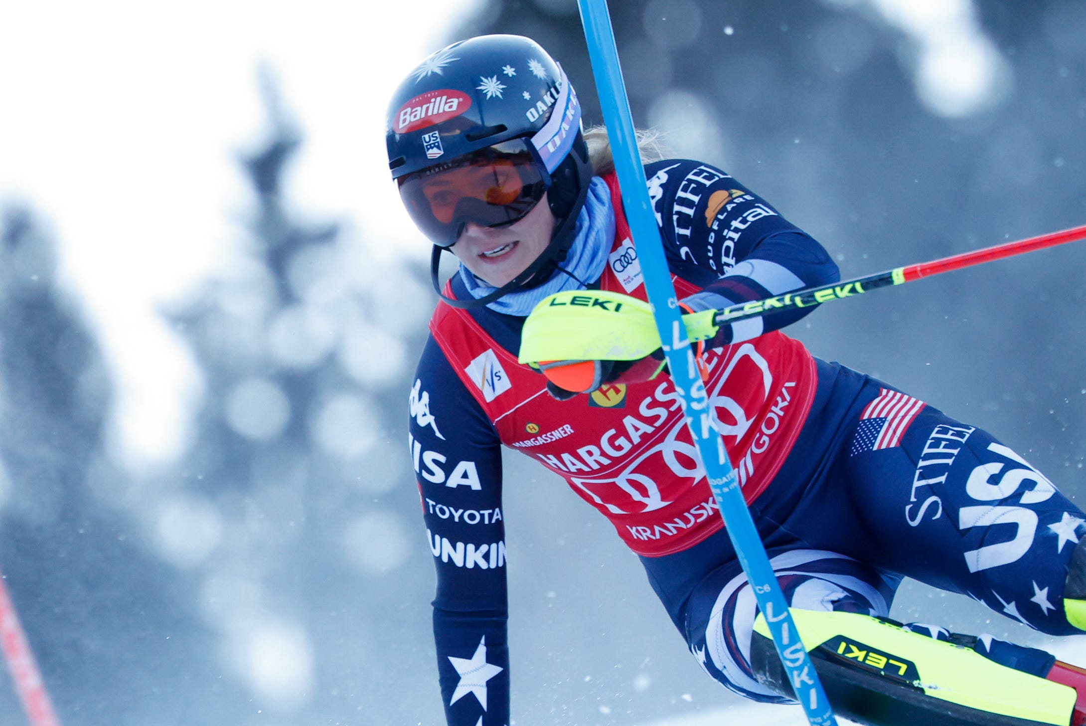 Mikaela Shiffrin's slalom win streak is over after second-place finish