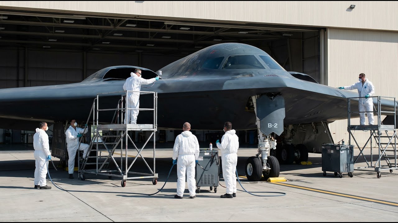 The deadly stealth coating chemicals used to coat the B-21 for invisibility