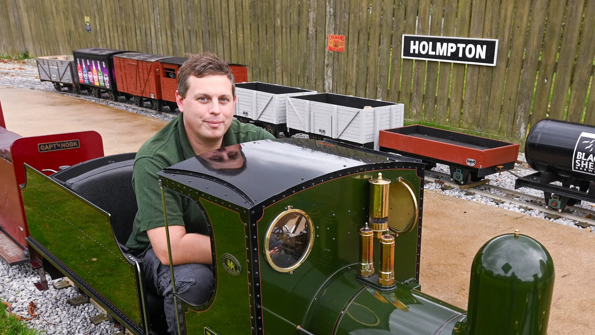 Train buff builds huge working miniature railway in his back garden