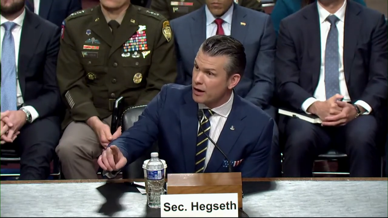 'I know that you heard my question': Pete Hegseth quakes in his boots ...