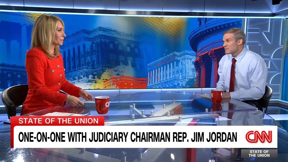 Dana Bash presses Rep. Jim Jordan on Trump saying the US will run ...