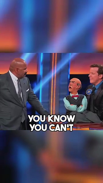 Jeff Dunham unleashes Walter on Steve Harvey on Celebrity Family Feud